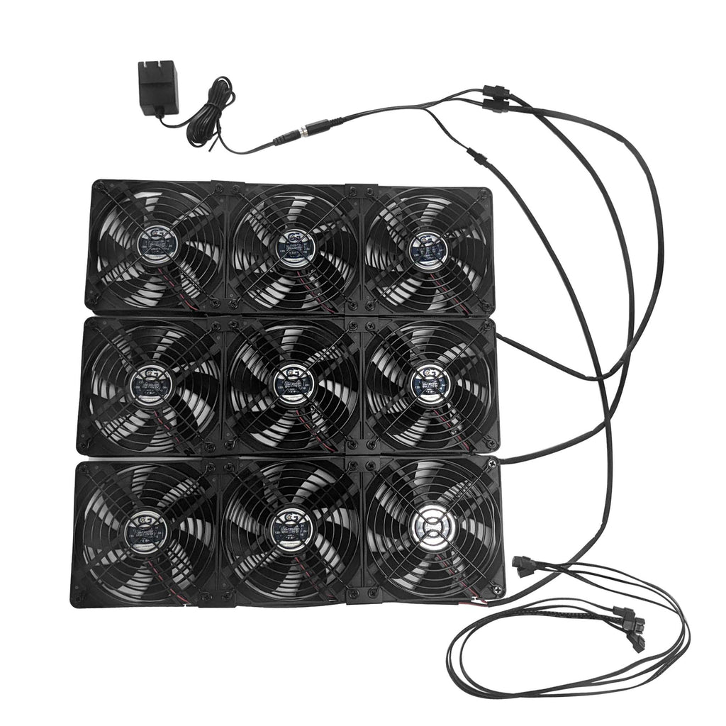 Coolerguys Triple 120mm Fan Cooling Kit (Pre-Assembled, 3-Pin 2-Wire,