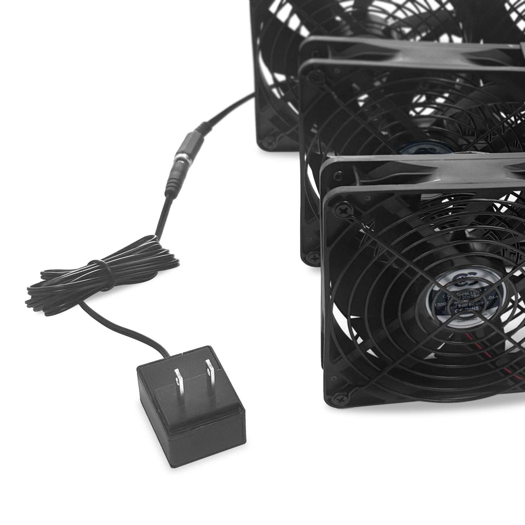 Coolerguys Triple 120mm Fan Cooling Kit (Pre-Assembled, 3-Pin 2-Wire,