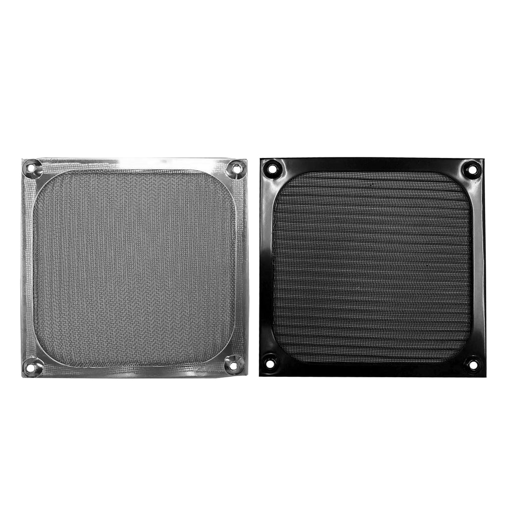120mm Aluminum Fan Filter Grill, Black or Silver – Coolerguys