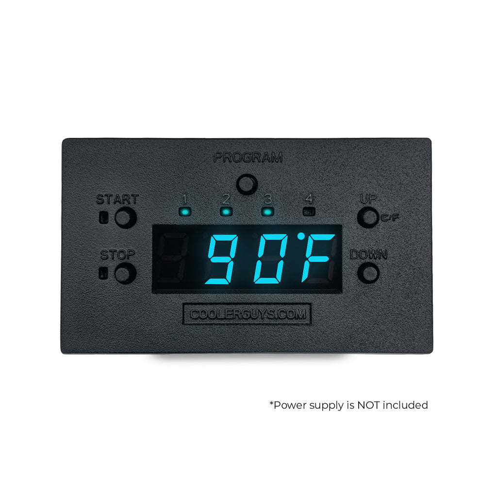 Coolerguys Programmable Fan Thermostat Controller with Staggered Inter
