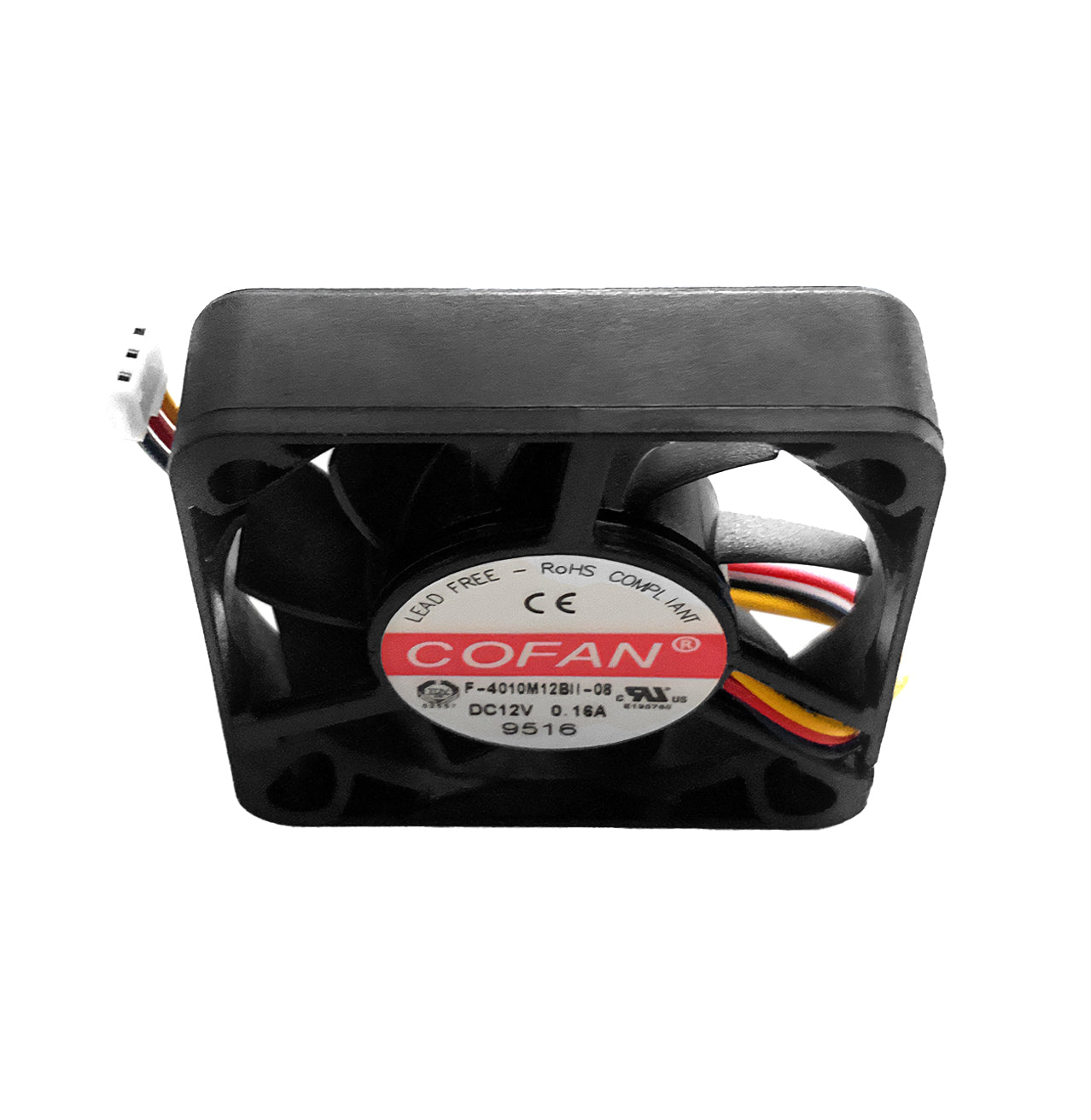 Cofan 40x40x10mm 12V DC Fan F-4010M12BII-08 REV 01 – Coolerguys