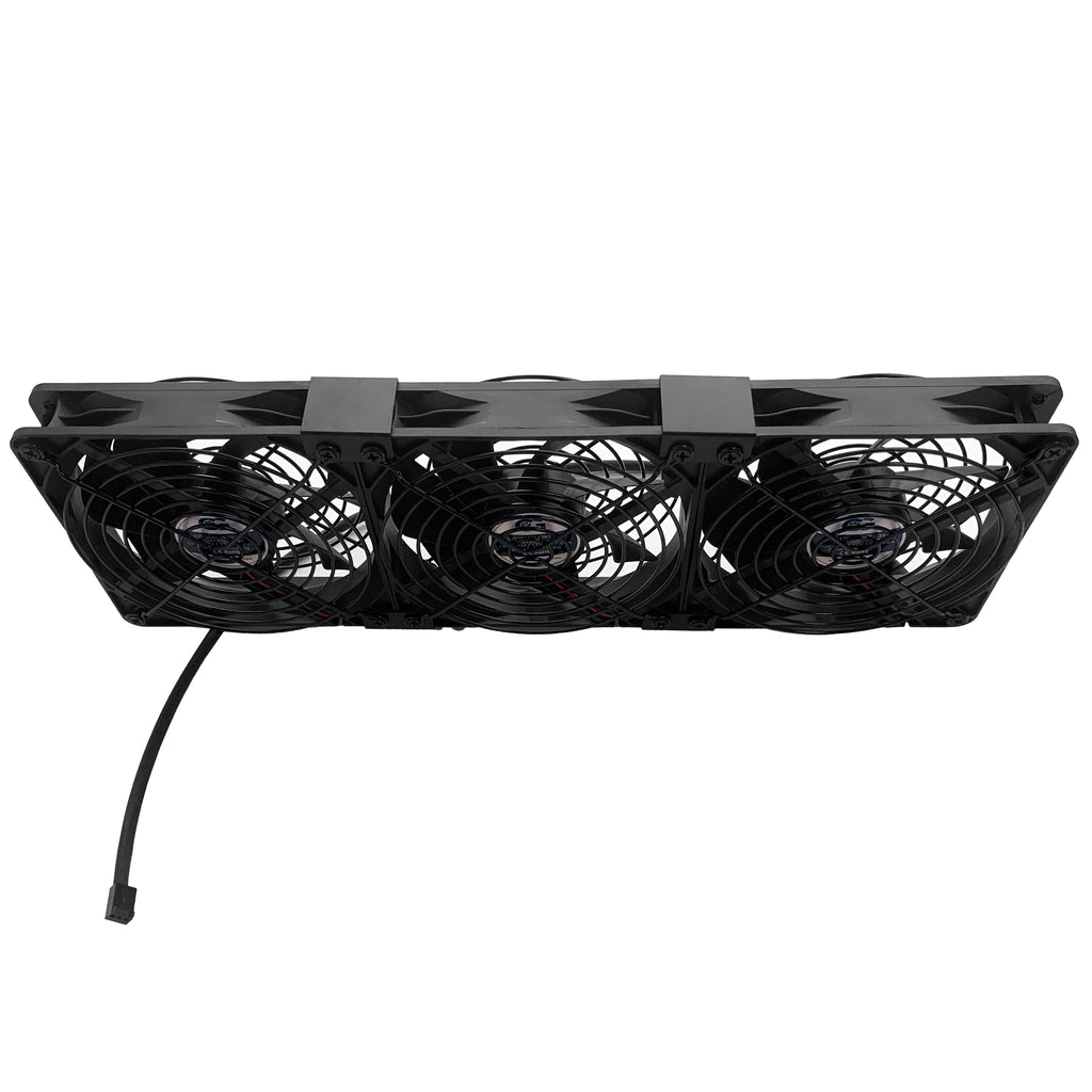 Coolerguys Pre-Assembled Triple 120mm Fan Cooling Kit, terminated into