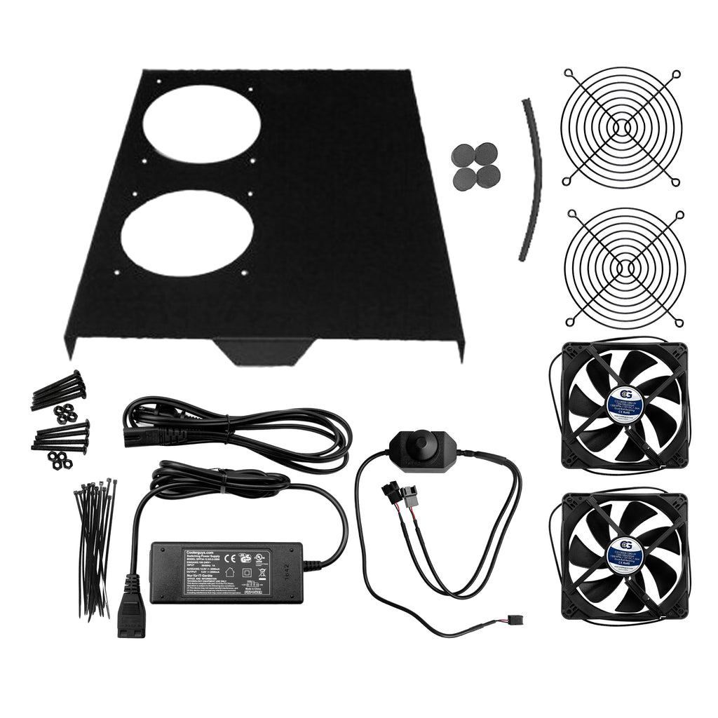 CG Comcool Cooling Stand Kit with Variable Speed 120mm Fans – Coolerguys