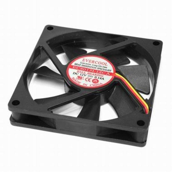Evercool 80×80×15mm Low Speed 12 Volt Fan EC8015L12CA – Coolerguys