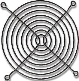 140mm Black Fan Grill – Coolerguys