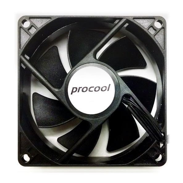 Pro Cool 80x80x25mm 3 Pin 12 Volt Thermistor Fan-SXT80 – Coolerguys