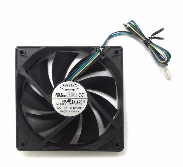 Everflow 120X120x25mm 12 Volt 9 Blade PWM Fan – Coolerguys