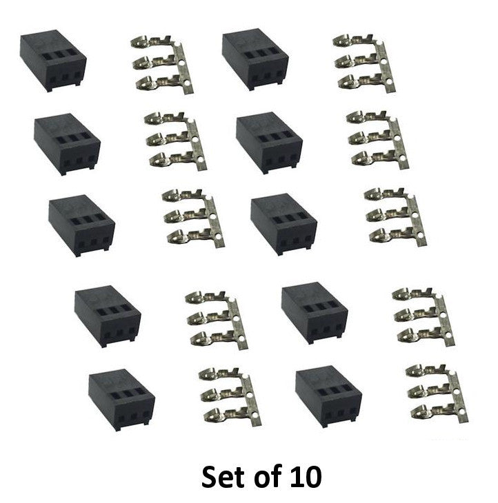 3 Pin Molex Female Housing with Pins – Coolerguys
