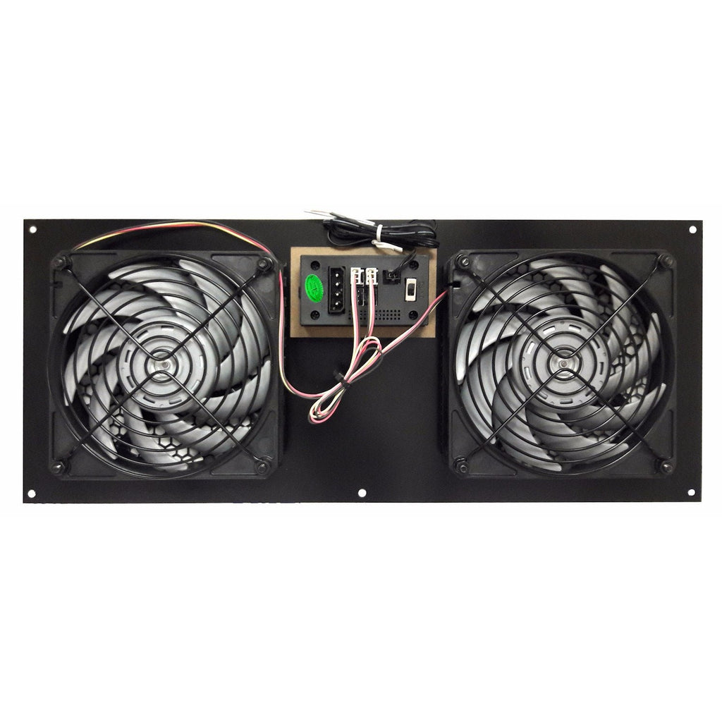 Coolerguys PRO-Metal Dual 120mm Deluxe LED Cabinet Cooling Kit with Ge