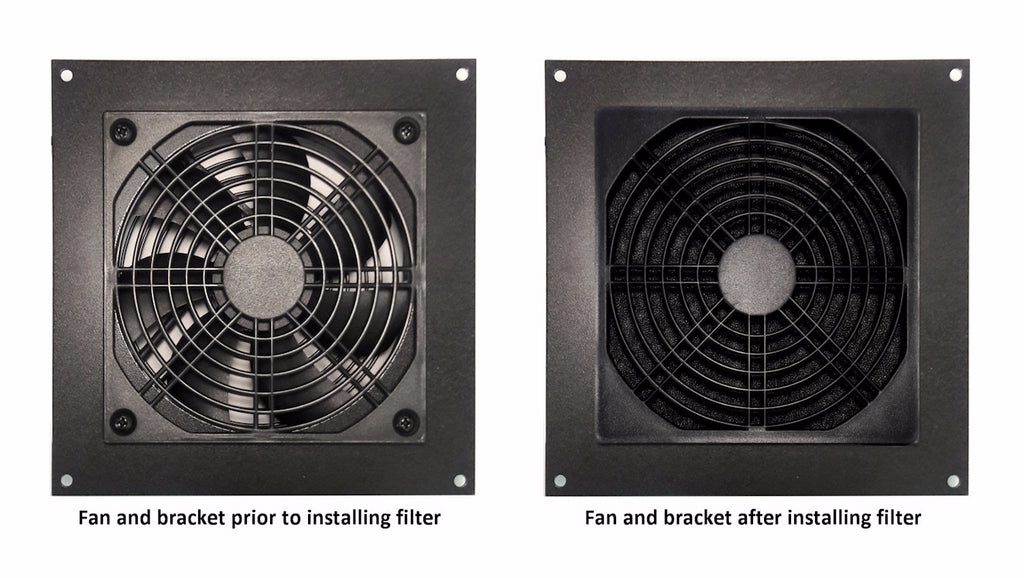 Single 120mm Bracket Kit with Fan & Filter - Coolerguys