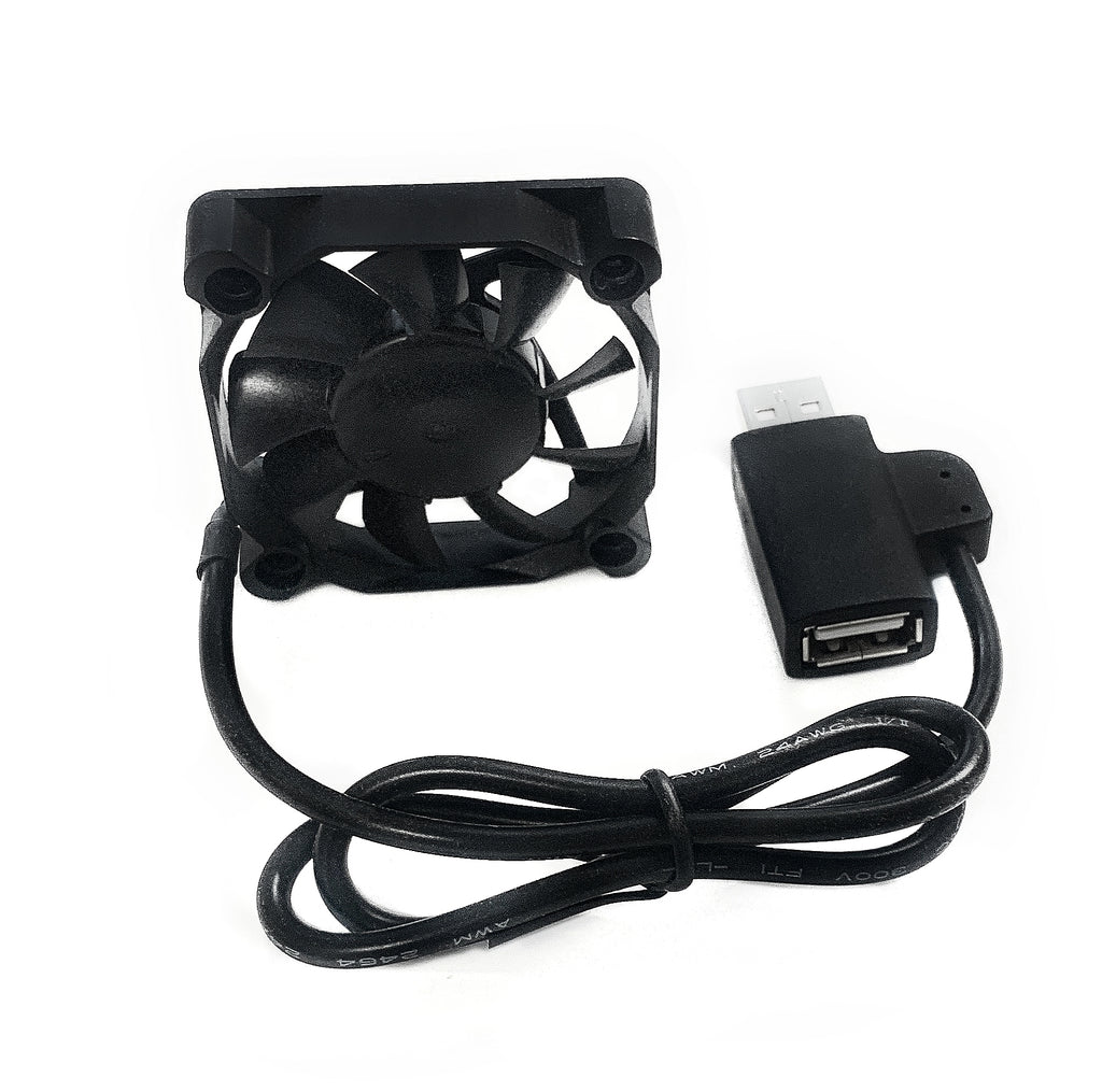 50mm (50x50x10) USB FAN Single Black Grill - Coolerguys