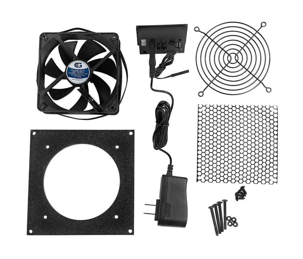 Single 120mm Fan Cooling Kit with Thermal Controller - Coolerguys