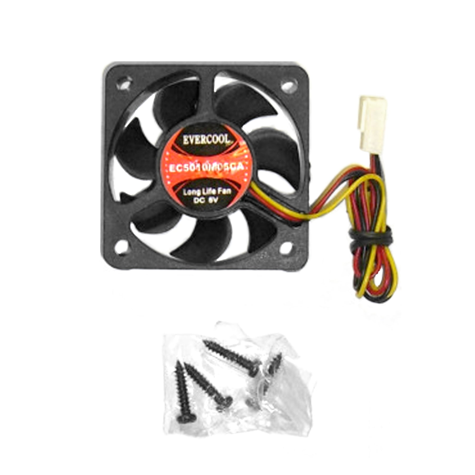 Evercool 50x50x10mm 5 Volt Med Speed Fan EC5010M05C – Coolerguys