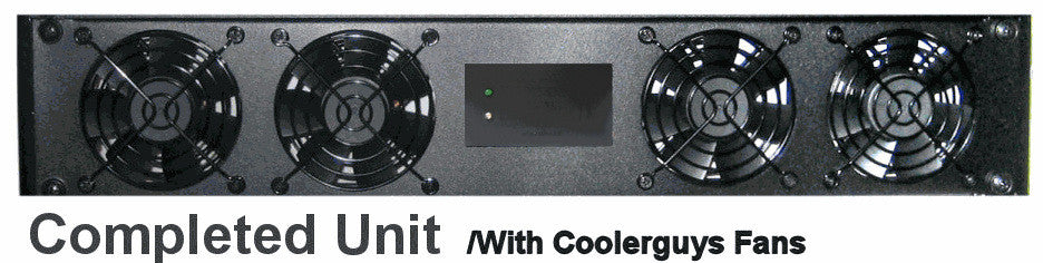CG 2U Bracket with 80mm Fans/2A PSU - Coolerguys
