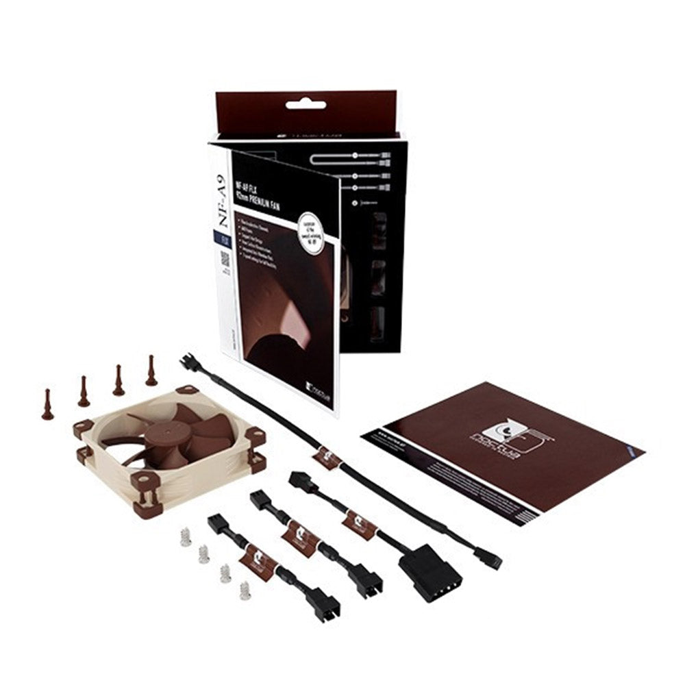 Noctua 92x92x25mm 12 Volt 3 Pin Fan NF-A9 FLX – Coolerguys