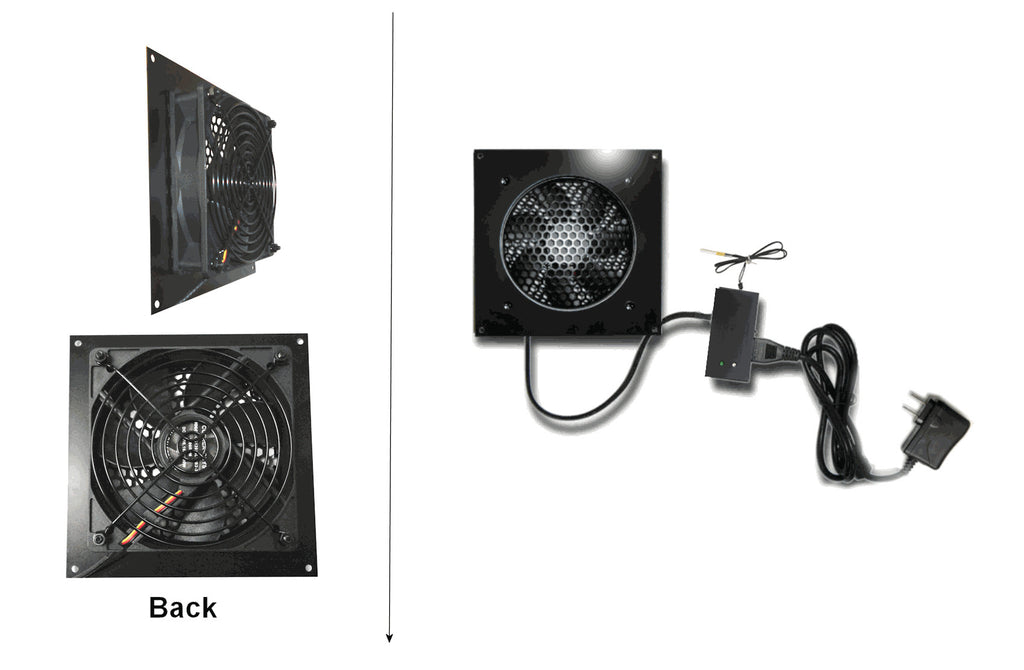 Coolerguys Single 120mm Fan Kit with Pre-Set Thermal Controller CG-120