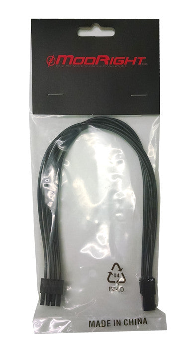 ModRight Black-Out Series 4-Pin EPS to 8-Pin EPS Adapter Cable – Coolerguys