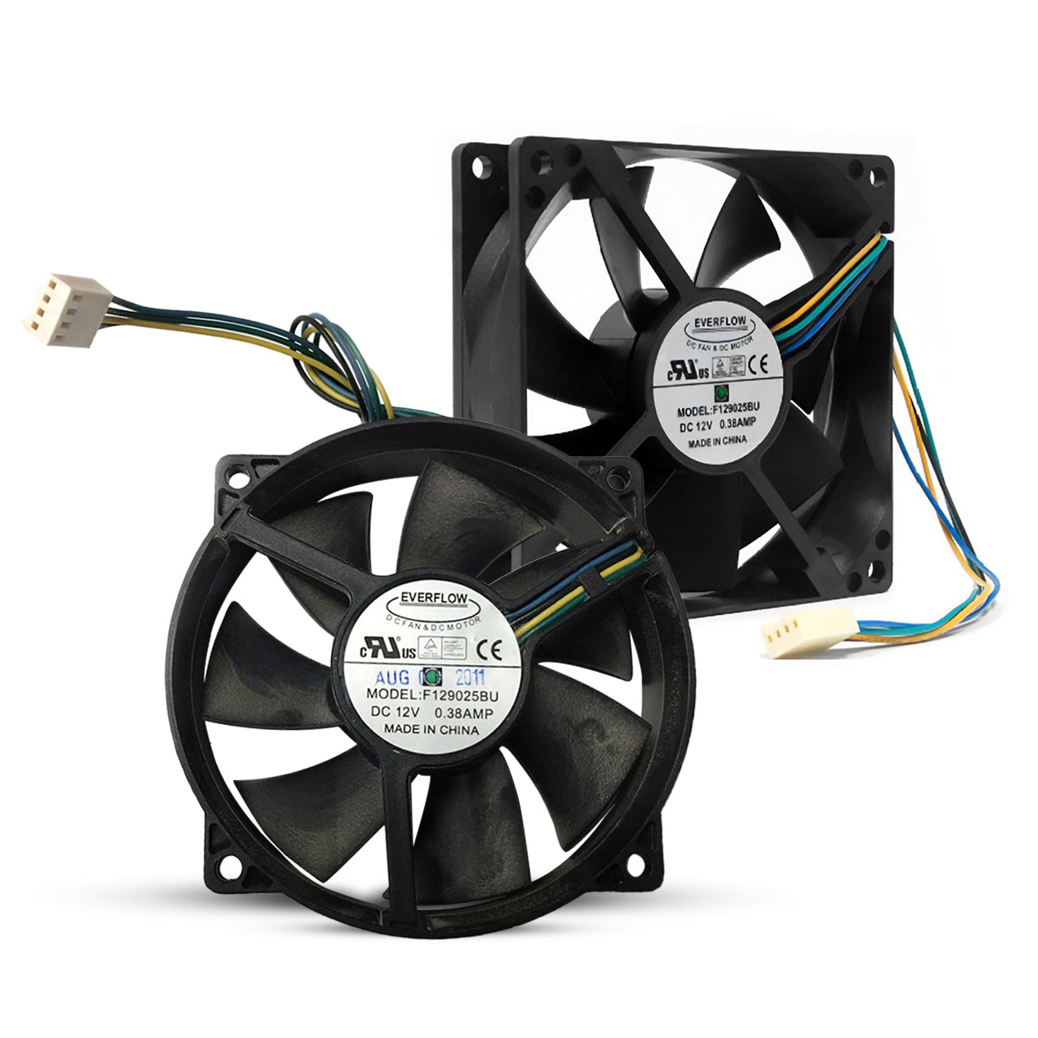 Everflow 92x92x25mm 12 Volt PWM Fan-F129025BU – Coolerguys