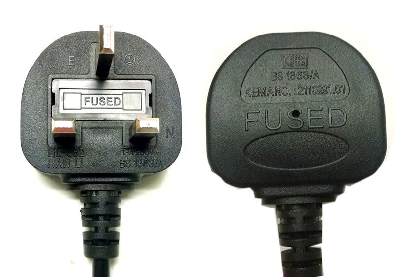AC Power Cord for 230 Volt Fans with UK Plug – Coolerguys