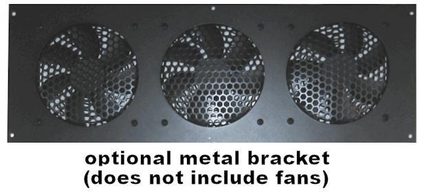 CG 3 Hole Fan Bracket Kit Multimedia Cabinet Cooling – Coolerguys