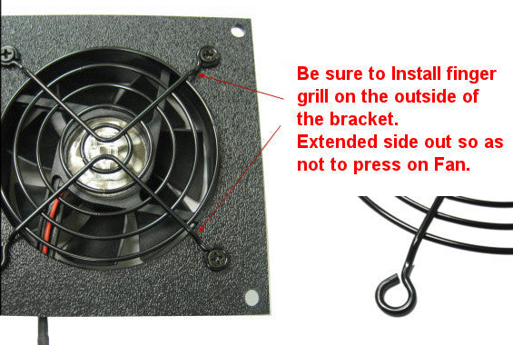 CG Bare Fan Bracket Kit 92mm Multimedia Cabinet Cooling – Coolerguys