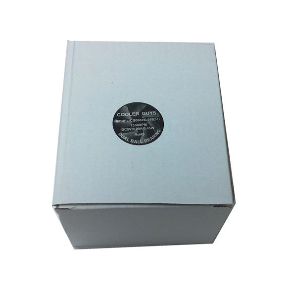 Dual 80x25mm USB Fans with Grills | Coolerguys