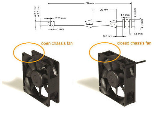 Rubber Fan Mounts for Closed Corner Fans: Black - Coolerguys