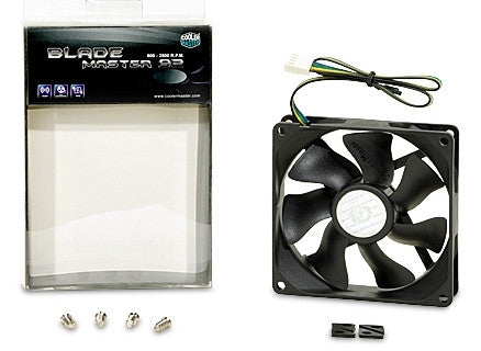 CoolerMaster Blade Master 92x92x25mm PWM Fan R4-BM9S-28PK-R0 – Coolerguys
