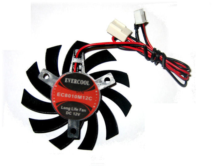 Evercool 80x80x10mm Video Card Frameless Fan VC-EC8010M12C-B – Coolerguys