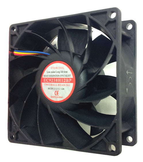Evercool 92x92x38mm High Speed PWM Fan EC9238H12BP – Coolerguys