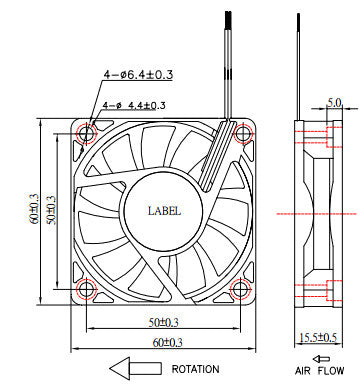 Everflow Medium Speed Dual Ball Bearing 12 Volt Fan – Coolerguys