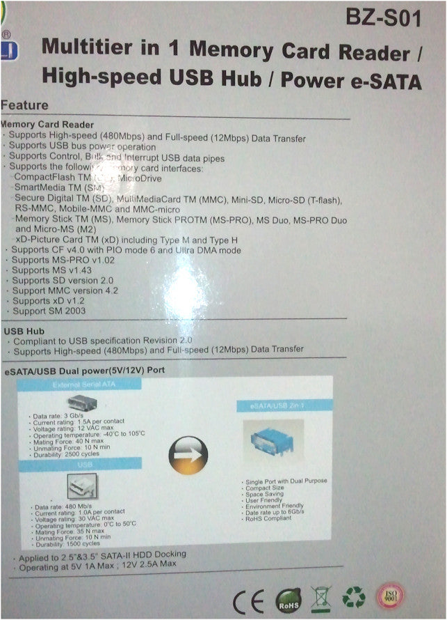 Lian Li Multitier 1 Memory Card Reader/USB Hub – Coolerguys