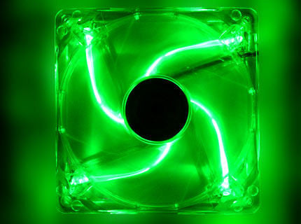 Logisys 120x120x25mm Green Quad LED Case Fan CF120GN – Coolerguys