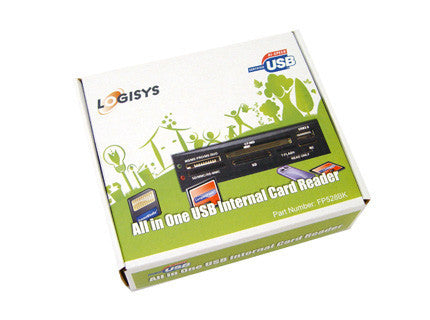 Logisys All in One USB Internal Card Reader Black FP528BK – Coolerguys