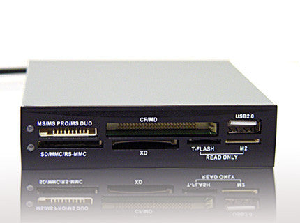 Logisys All in One USB Internal Card Reader Black FP528BK – Coolerguys