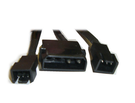 12V DC Speed Controller 4 Pin Molex to Dual 3 Pin – Coolerguys