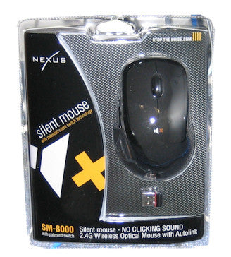 Nexus Silent Mouse Desktop 5 button SM-8000 – Coolerguys