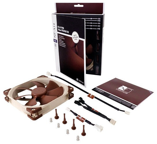 Noctua 140x140x25mm PWM Quiet 12 Volt Fan NF-A14 – Coolerguys