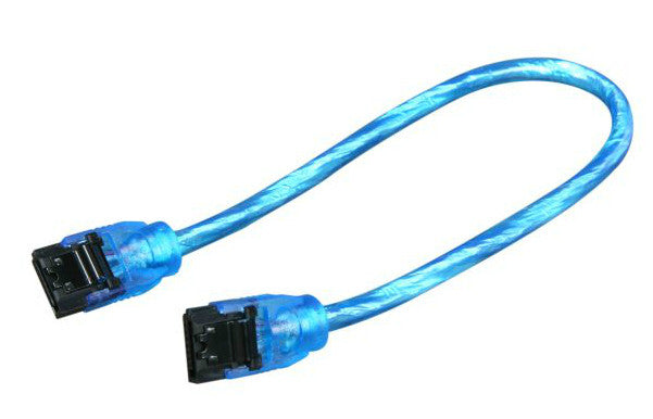 Sata III Cable 10" UV Blue Straight to Straight OK10A3RUB11 – Coolerguys