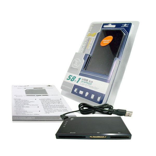 Vantec Portable Hi-Speed External Card Reader – Coolerguys